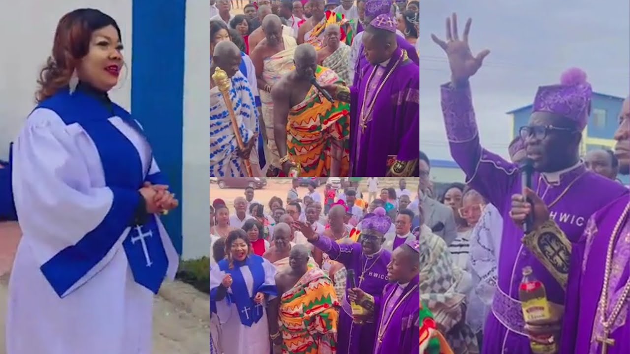 Finally Archbishop and the Chief opens Nana Agradaa's Church they ...