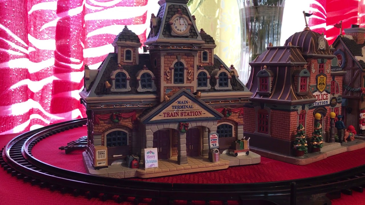 Lemax Holiday Train has arrived on Christmas Day - YouTube