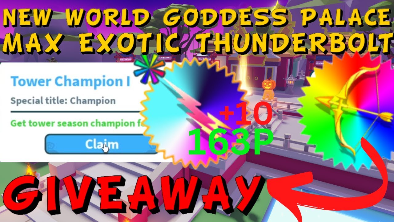 Level 282 Max Thunderbolt | Infinite Tower Champion Journey | Giveaway ...