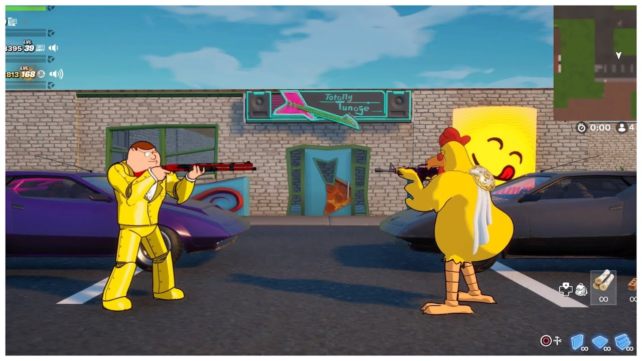 Peter Griffin VS The Giant Chicken in Fortnite part 3! - YouTube