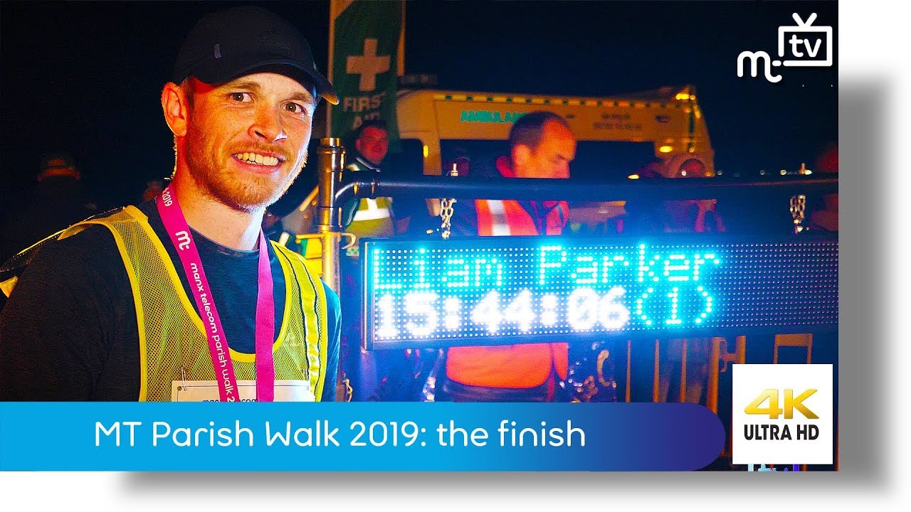 Manx Telecom Parish Walk 2019: the finish - YouTube