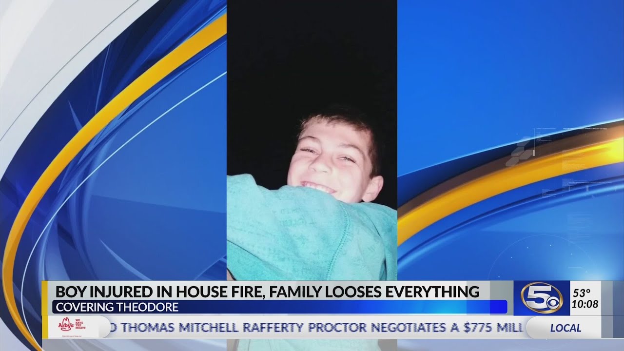 Boy burned in house fire - YouTube