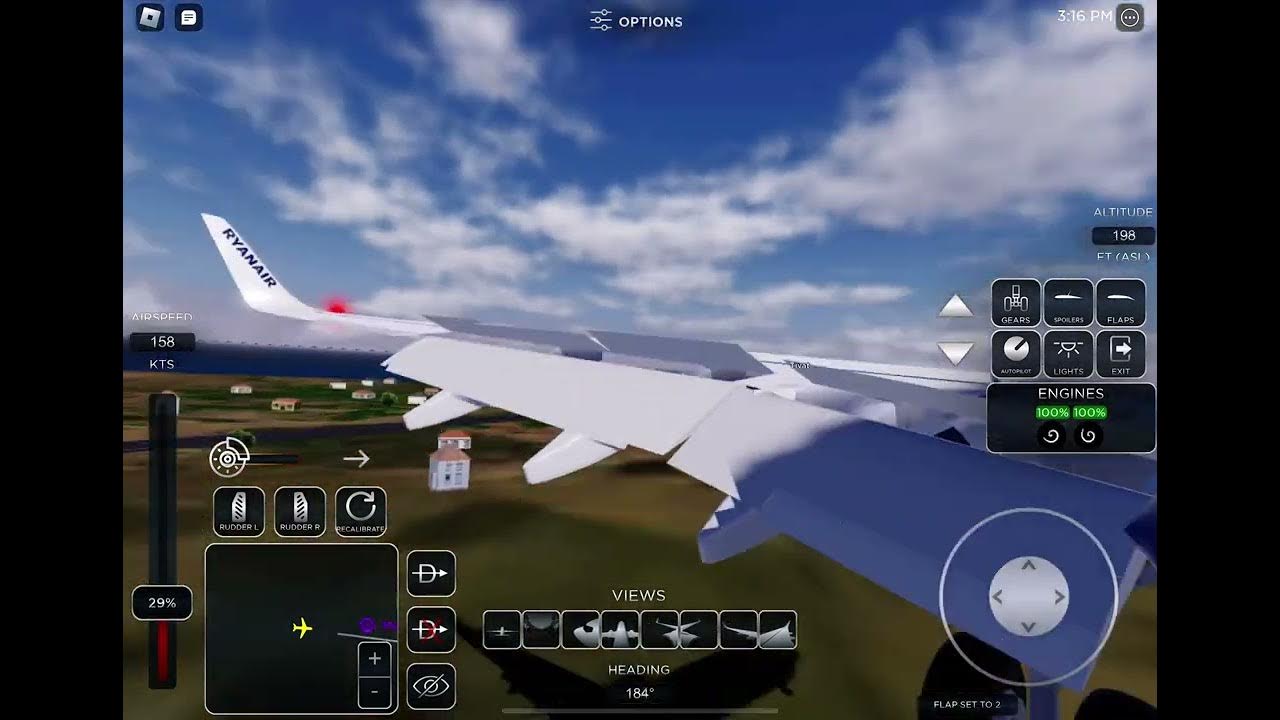 Project Flight Roblox - Boeing 737 Ryanair landing at Menorca - YouTube