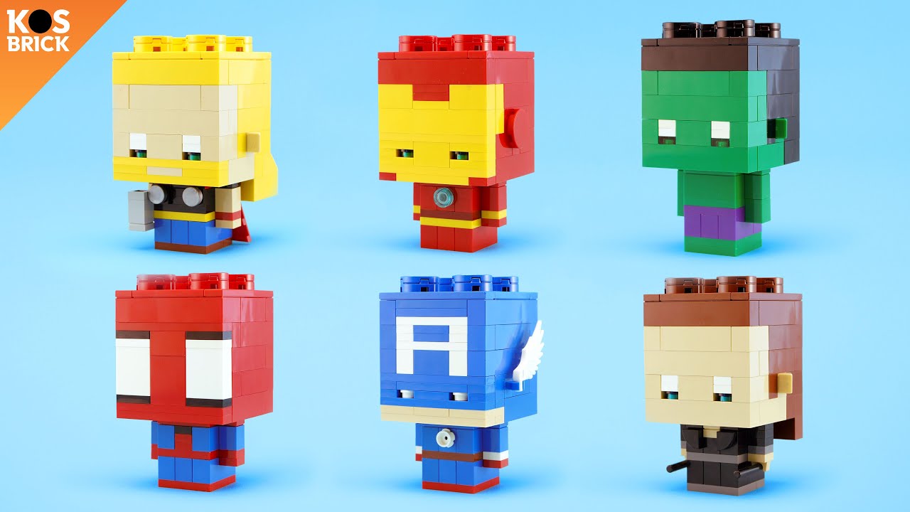 Lego Chibi BrickHeadz Avengers (Tutorial) - YouTube