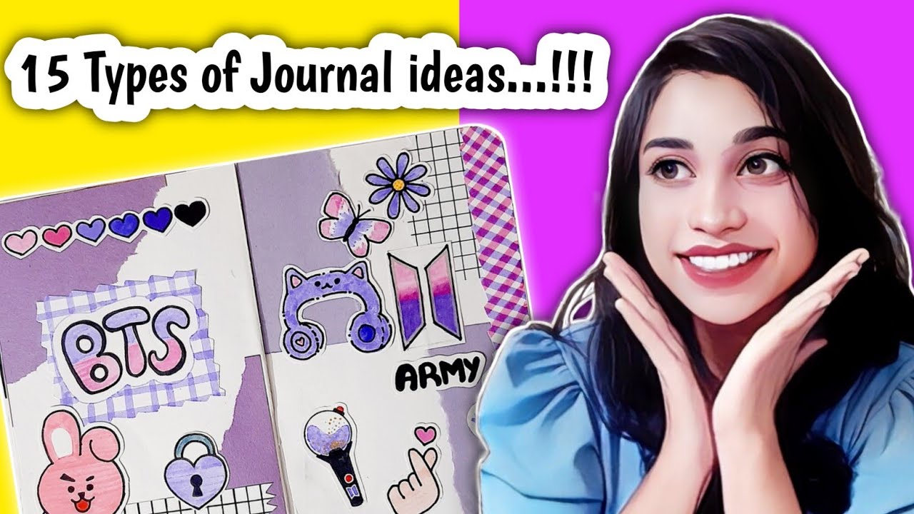 😱15 Types of Journaling Ideas with cute stickers @Tonniartandcraft ...