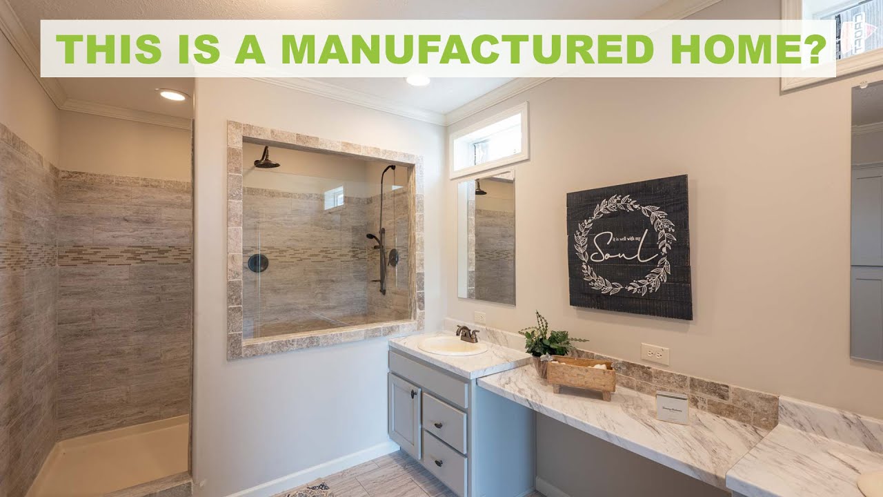 MASTER BATHROOM UPGRADE on this beautiful Manufactured Home - YouTube