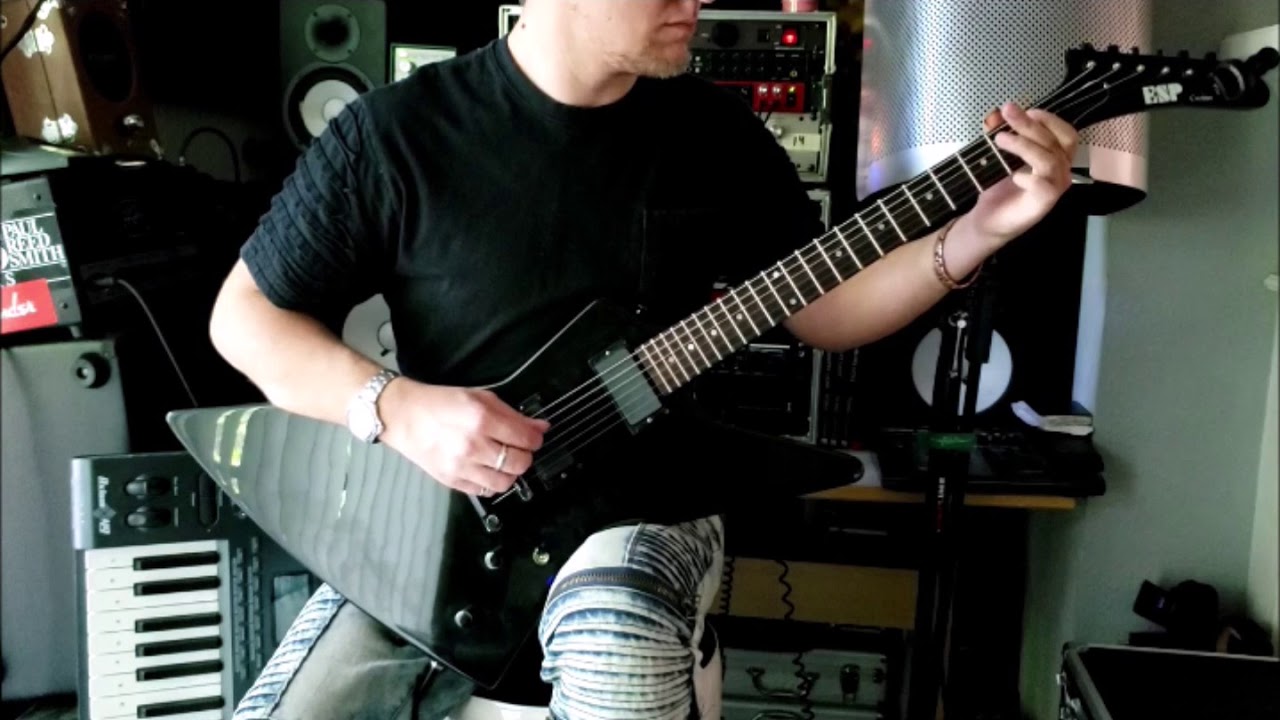 ESP MX Explorer Moonlight Arpeggios on (EMG-60) METALLICA - YouTube