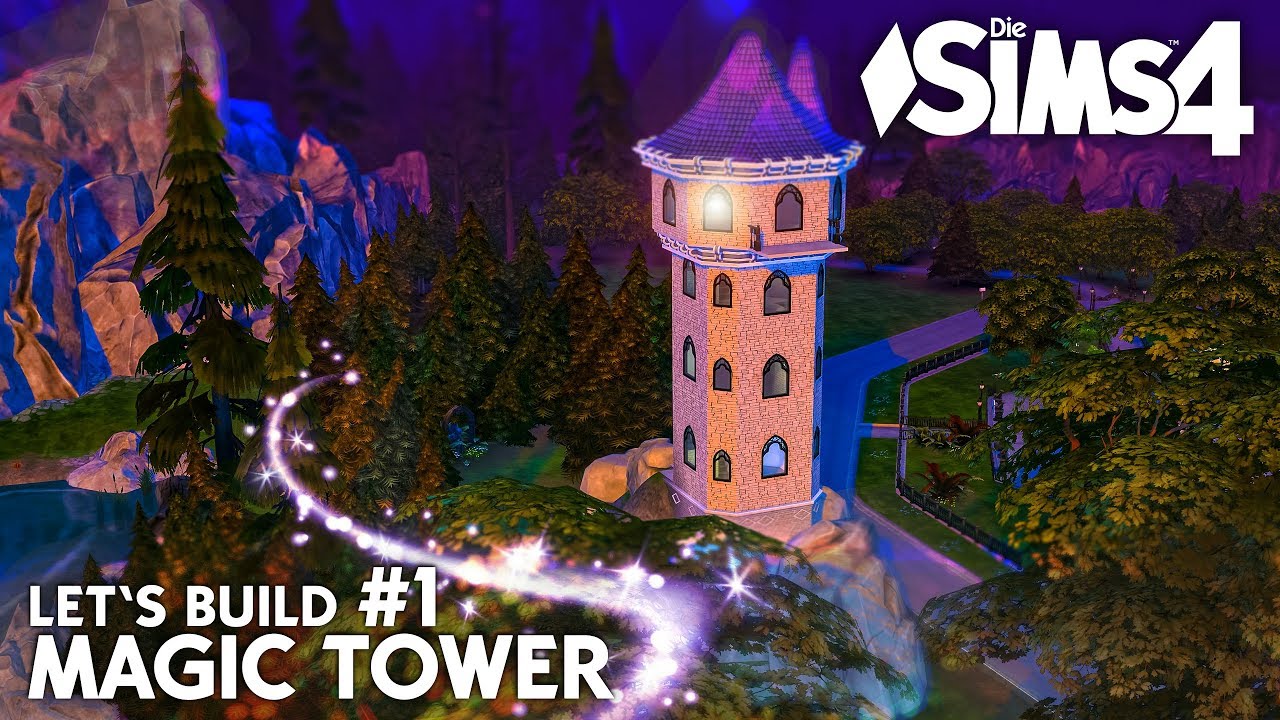 Die Sims 4 Magic Tower #1 | Die Sims 4 Reich der Magie Turm bauen - YouTube