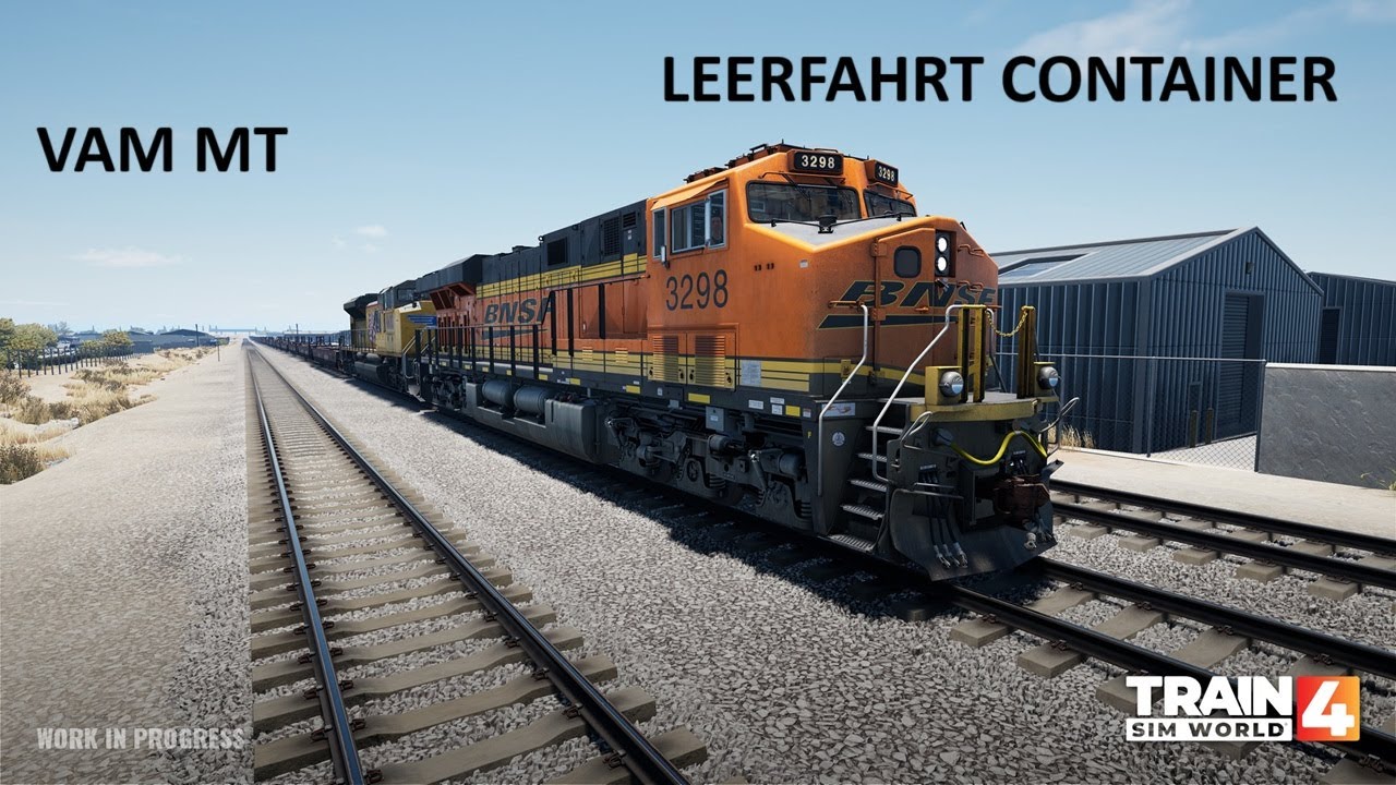 TSW 4: Antelope Valley Line : Leerfahrt Container - YouTube