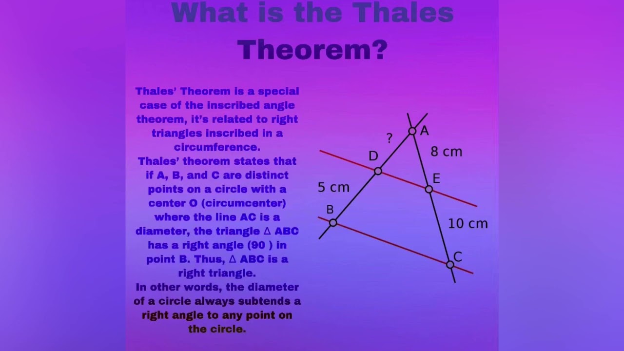 Thales’ Theorem - YouTube