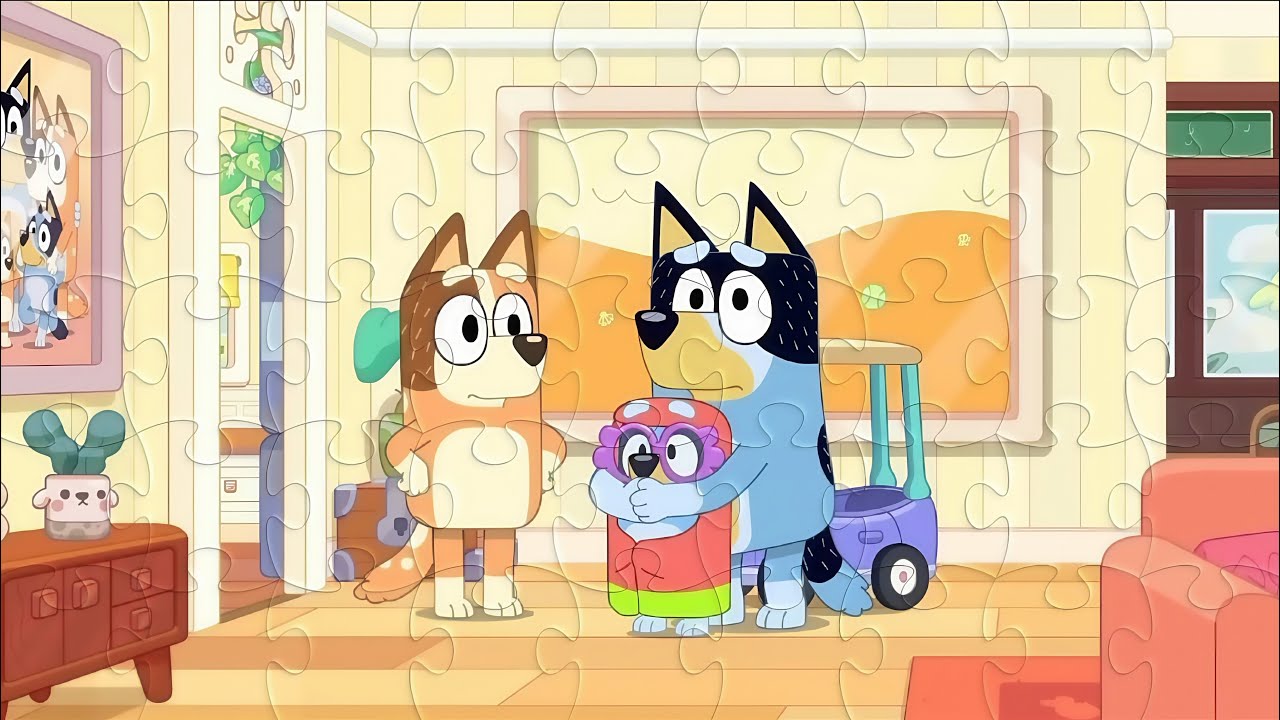 Bluey Puzzle Fun | Easy Step-by-Step for Little Learners - YouTube