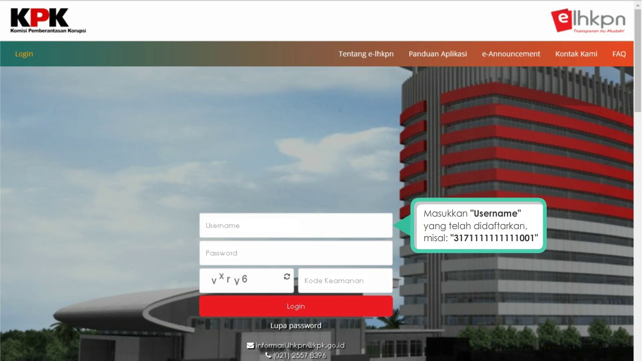 cara Login efiling elhkpn kpk - YouTube