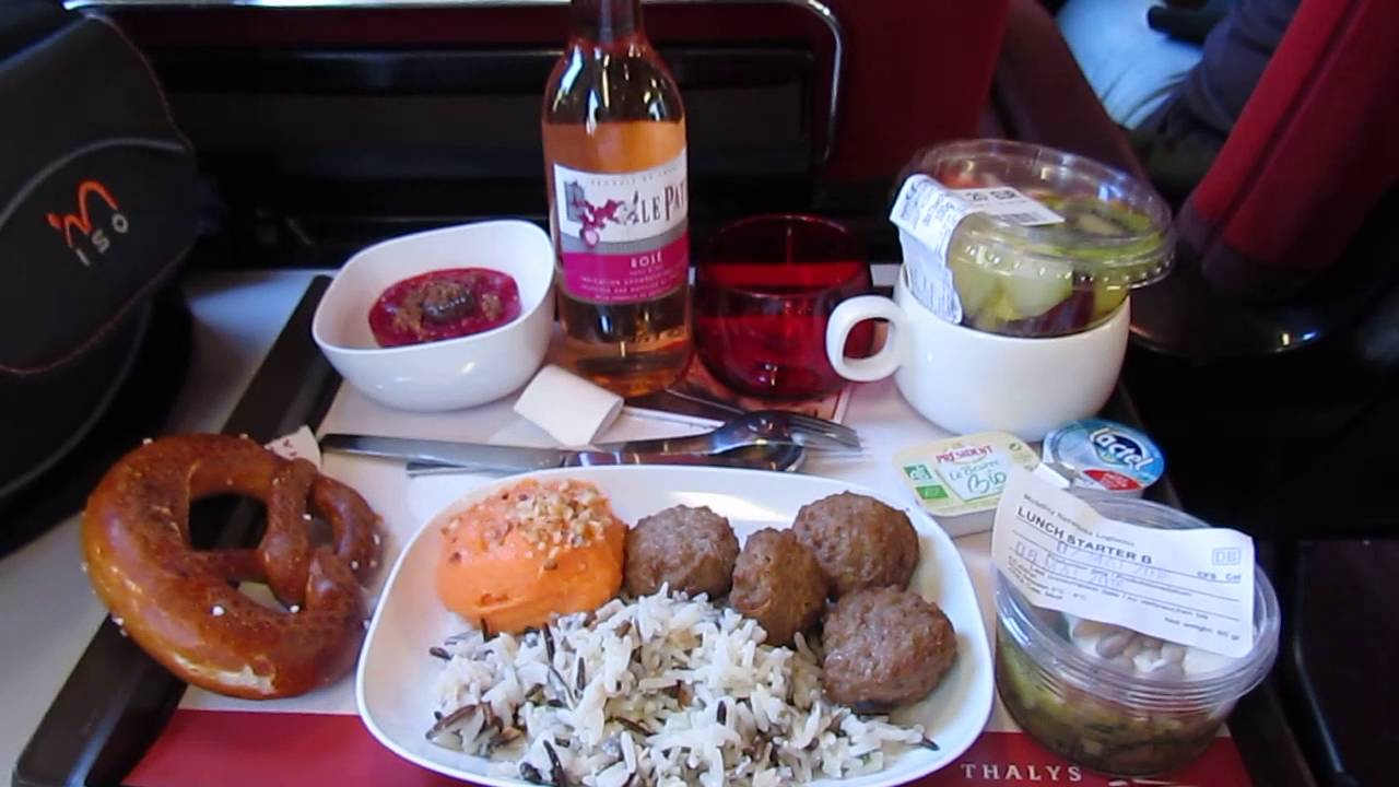 First class food in the Thalys train - Plateau repas dans le Thalys ...