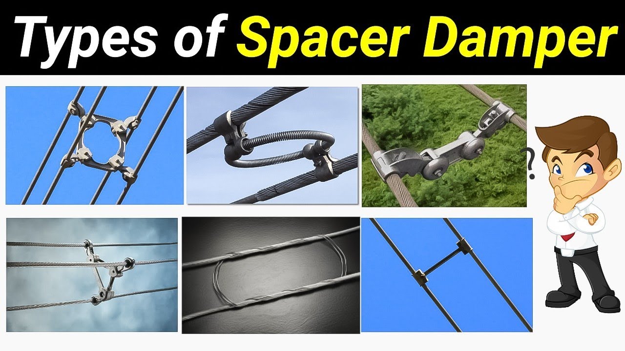 Types of Spacer Damper in Hindi | Spacer Damper in Transmission Line ...