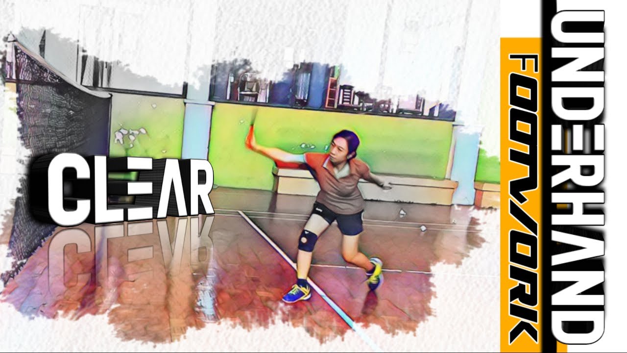 Clear Underhand | Badminton | Backhand Forehand | Footwork - YouTube