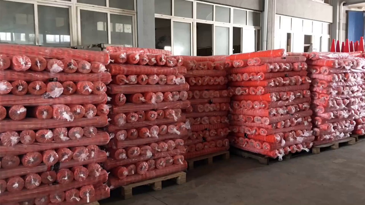 HX100-07040 New PE Material Warning Orange or Yellow Safety Mesh - YouTube