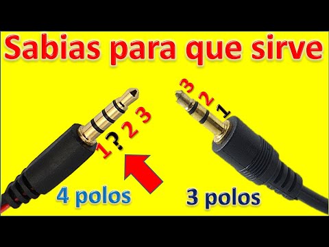 como funciona el conector plug 3.5 de 4 polos para celulares mp4 o ...