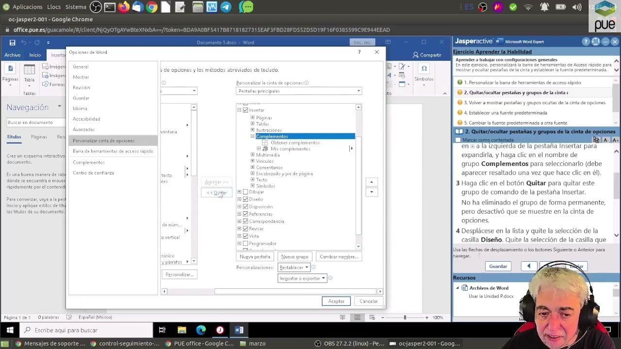 jasper word2019 expert L3E1 personalizar configuraciones generales ...