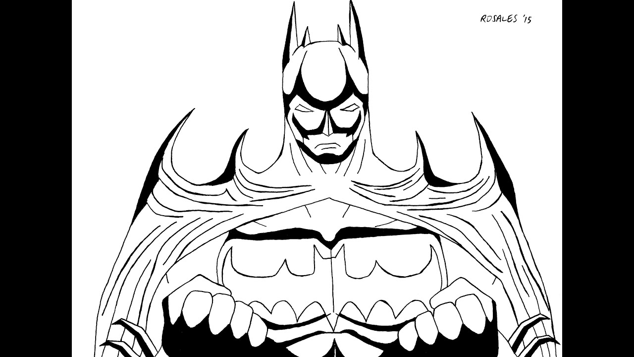 Drawing Batman (Alternate Costume) - YouTube