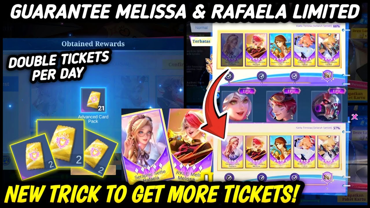 NEW TRICKS! CLAIM DOUBLE TICKETS TO GET GUARANTEED MELISSA AND RAFAELA ...