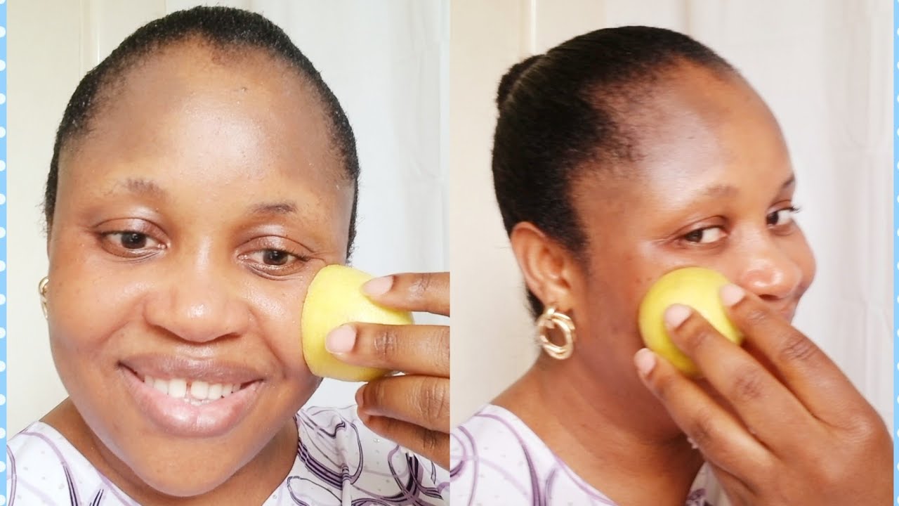 How To Apply Lemon On The Skin || Skin Care Tip - YouTube