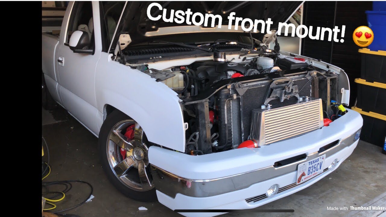 Custom Front Mount And Piping Mock-up For Silverado Procharger! (Road ...