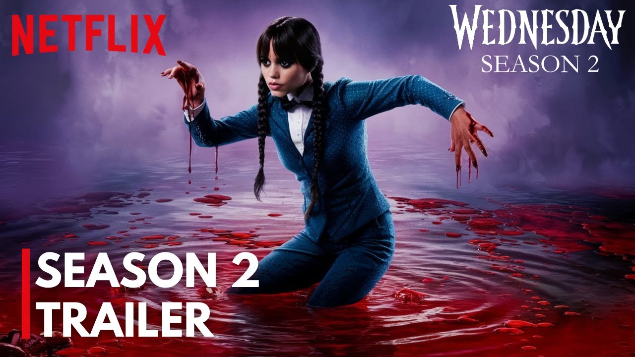 Wednesday Addams Season 2 Official Trailer | Netflix Series | Jenna ...