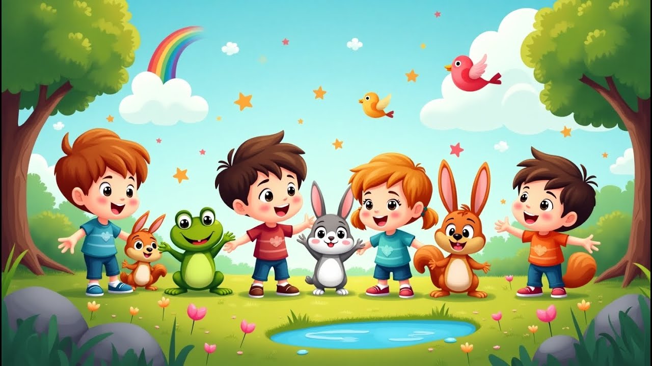 🐾 Happy Little Critters Song for Toddlers 🎶 Fun Cartoon Music Video ...