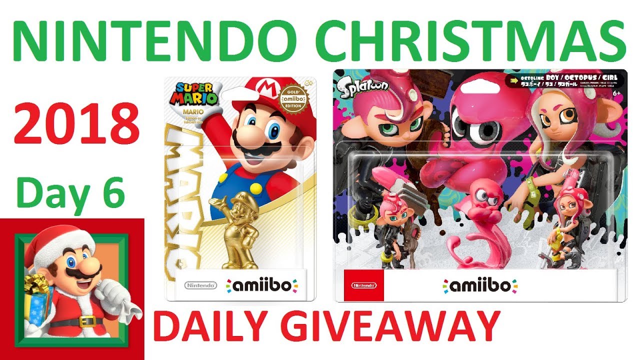 Day 6 of Nintendo Christmas - Amiibo! + Gold Mario Giveaway - YouTube
