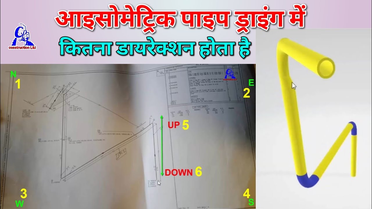 How to read rolling isometric pipe drawing | pipe fitter training in ...