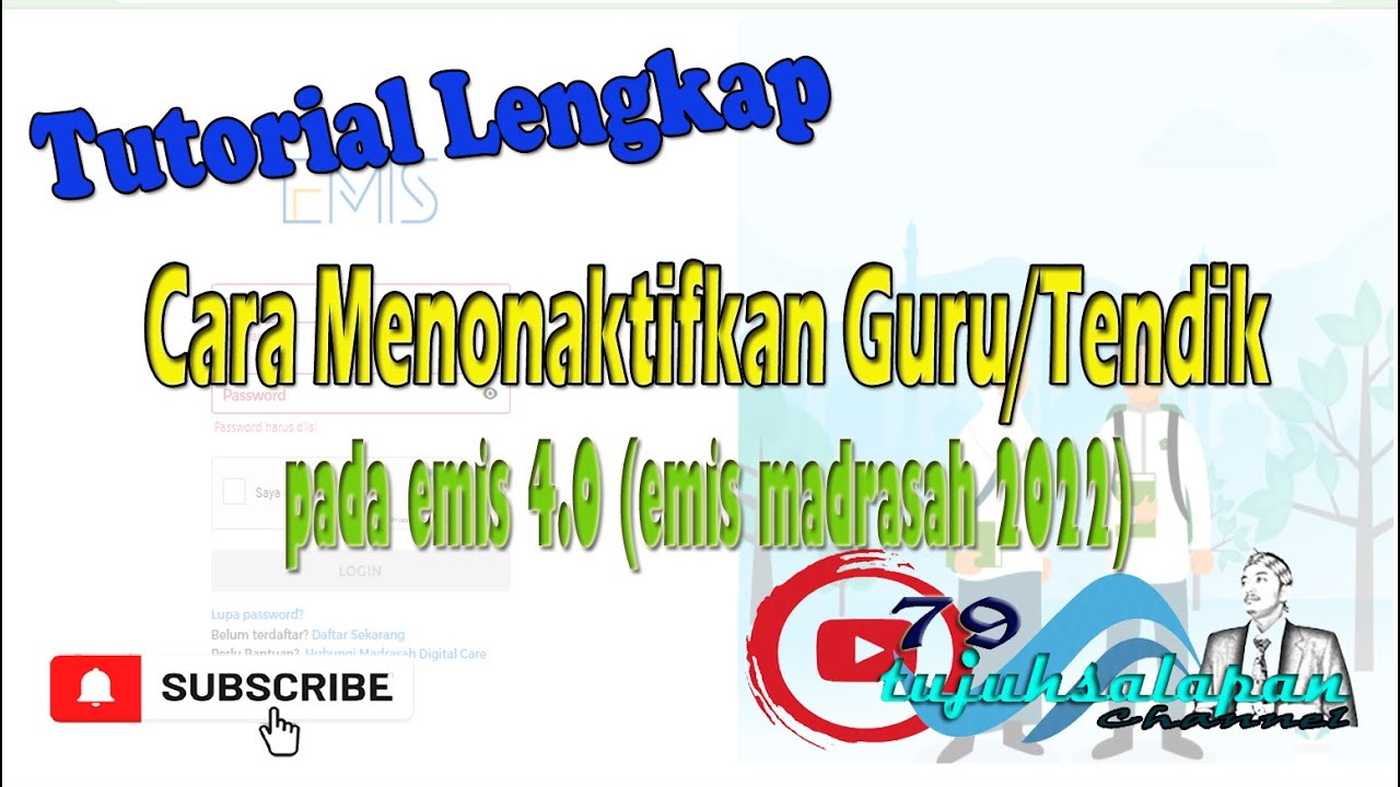 Tutorial Lengkap Cara Menonaktifkan GTK pada emis 2022|Nonaktifkan Guru/Tendik Pada emis 2022 ...