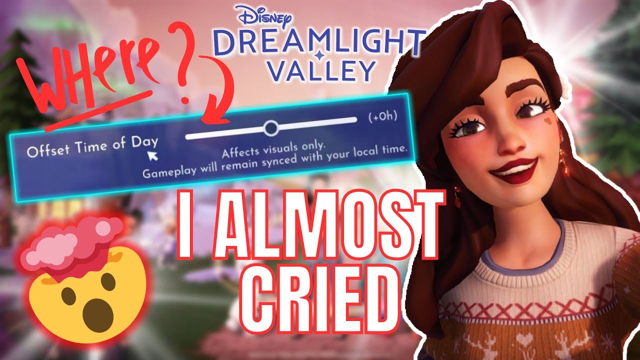 *I ALMOST CRIED* Disney Dreamlight Valley MOVED Time of Day Setting ...