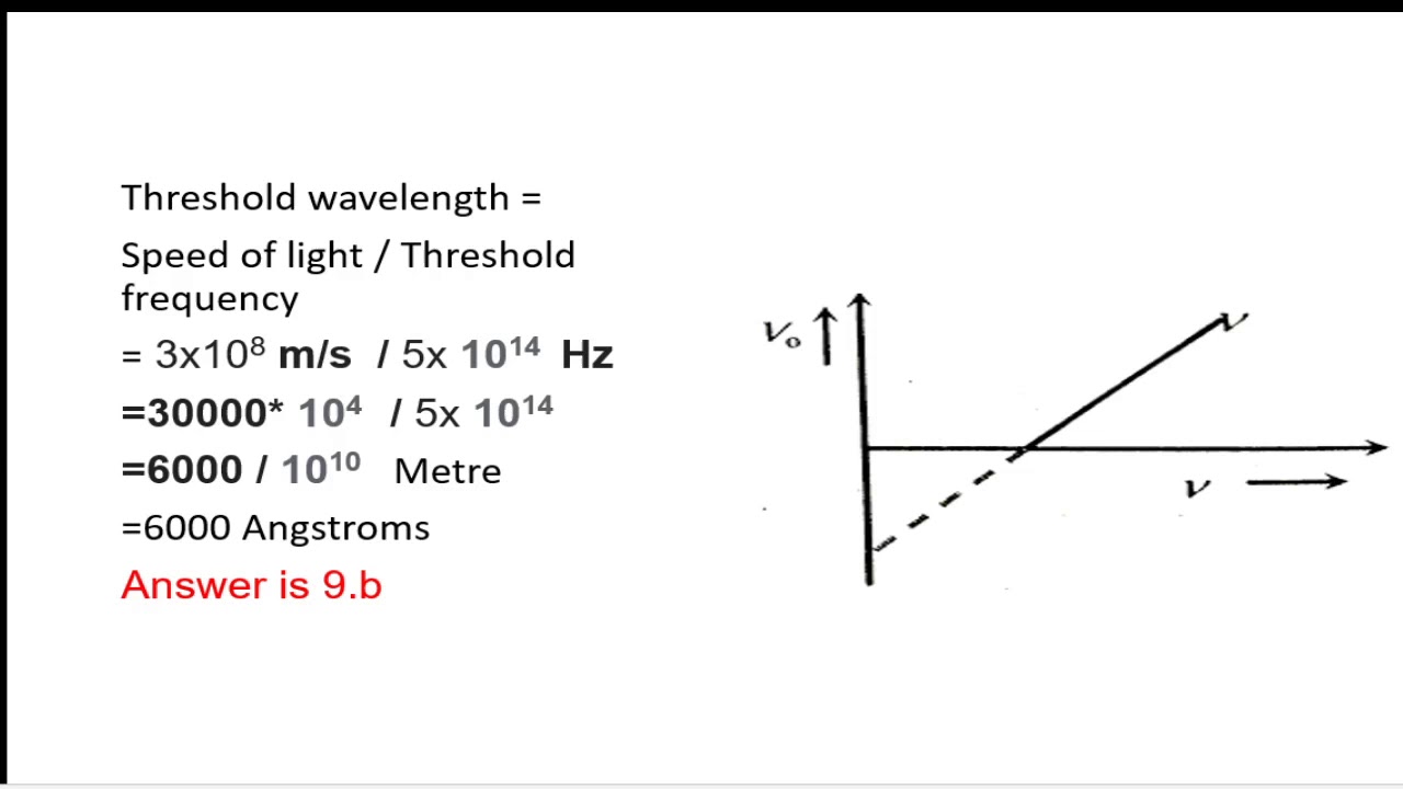 Photoelectric effect exercise 1 - YouTube