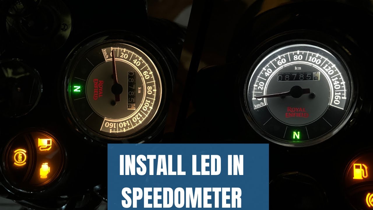 Install LED in Royal Enfield Bullet Speedometer | How to Install | Just ...