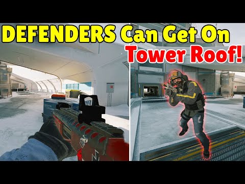 *NEW* Way To Get On Tower ROOF As  Defender! - Rainbow Six Siege