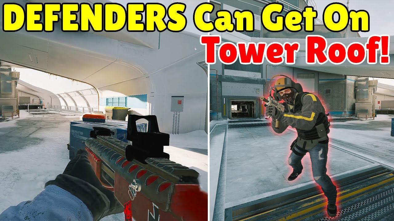 *NEW* Way To Get On Tower ROOF As Defender! - Rainbow Six Siege - YouTube