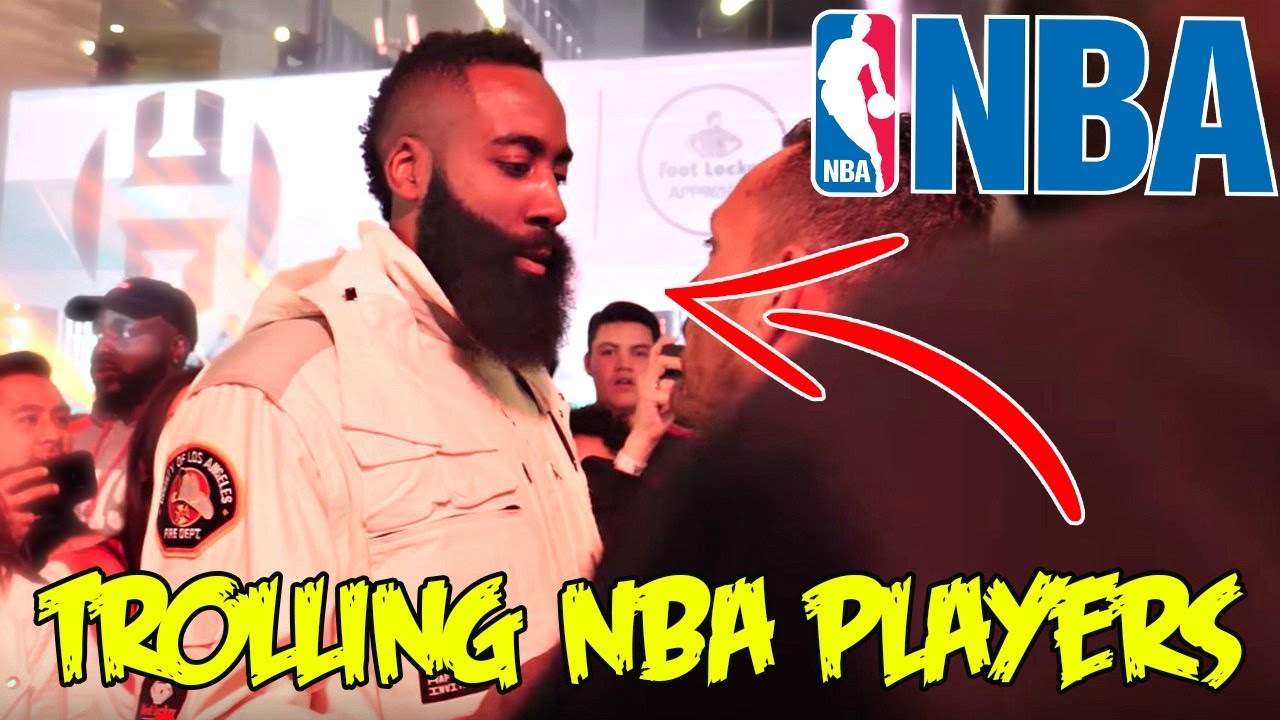 TROLLING NBA PLAYERS!! (FUNNY REACTION) - YouTube