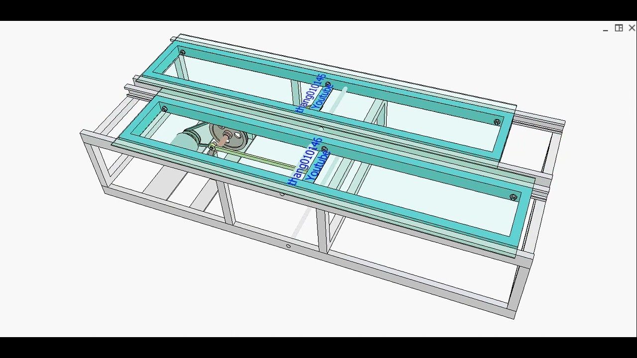 Double slider-crank mechanism 1 - YouTube