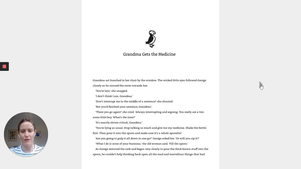 Georges Marvellous Medicine Grandma Growing