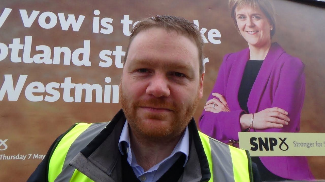 Owen Thompson SNP Campaigning In Midlothian 2nd May For His Seat In WM ...