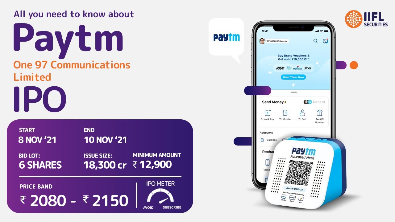 One 97 Communications IPO | Paytm IPO | IIFL Securities | Shweta ...