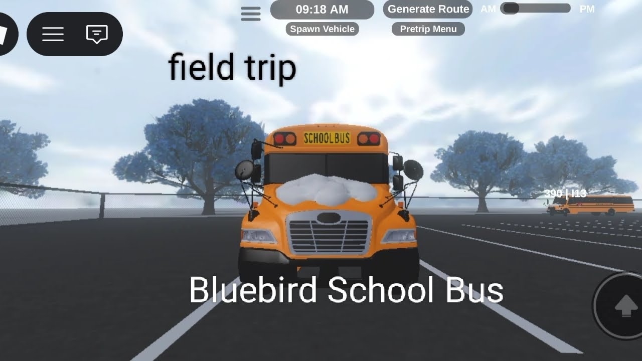 School Bus Simulator Bluebird Vision School Bus field trip Roblox - YouTube