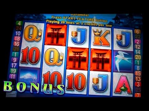 GEISHA Bonus - on 5c Aristocrat Slots in Casino - YouTube