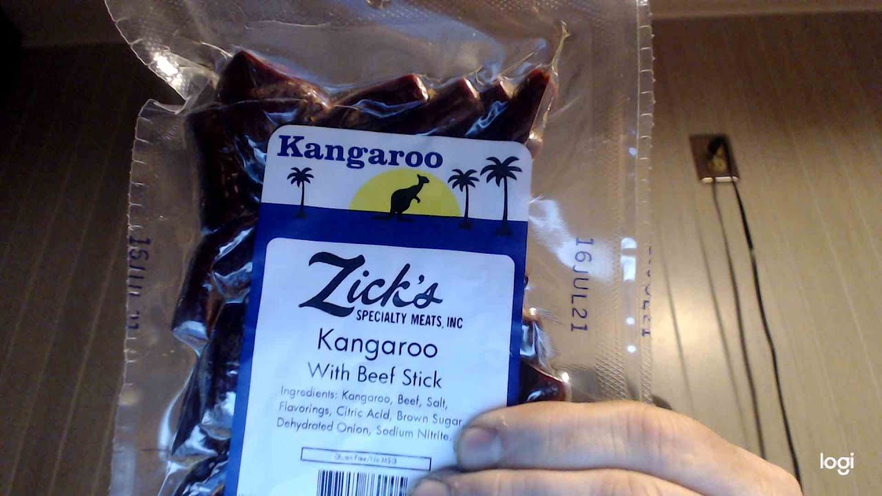 Zick's Specialty Meats Kangaroo Sticks - YouTube