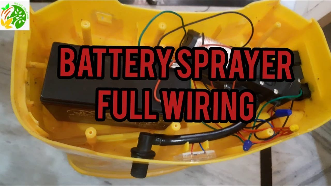 Agriculture Battery Sprayer full wiring - YouTube