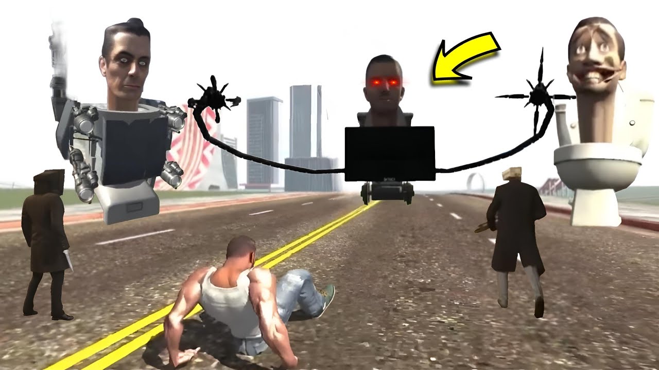 Franklin Fight Skibidi Toilet In Indian Bikes Driving 3d - YouTube