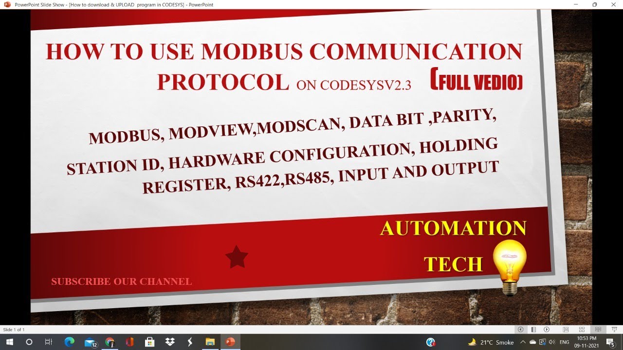 MODBUS|| PROTOCOL||COMMUNICATION||CODESYS V2.3||PLC||MITSUBISHI - YouTube