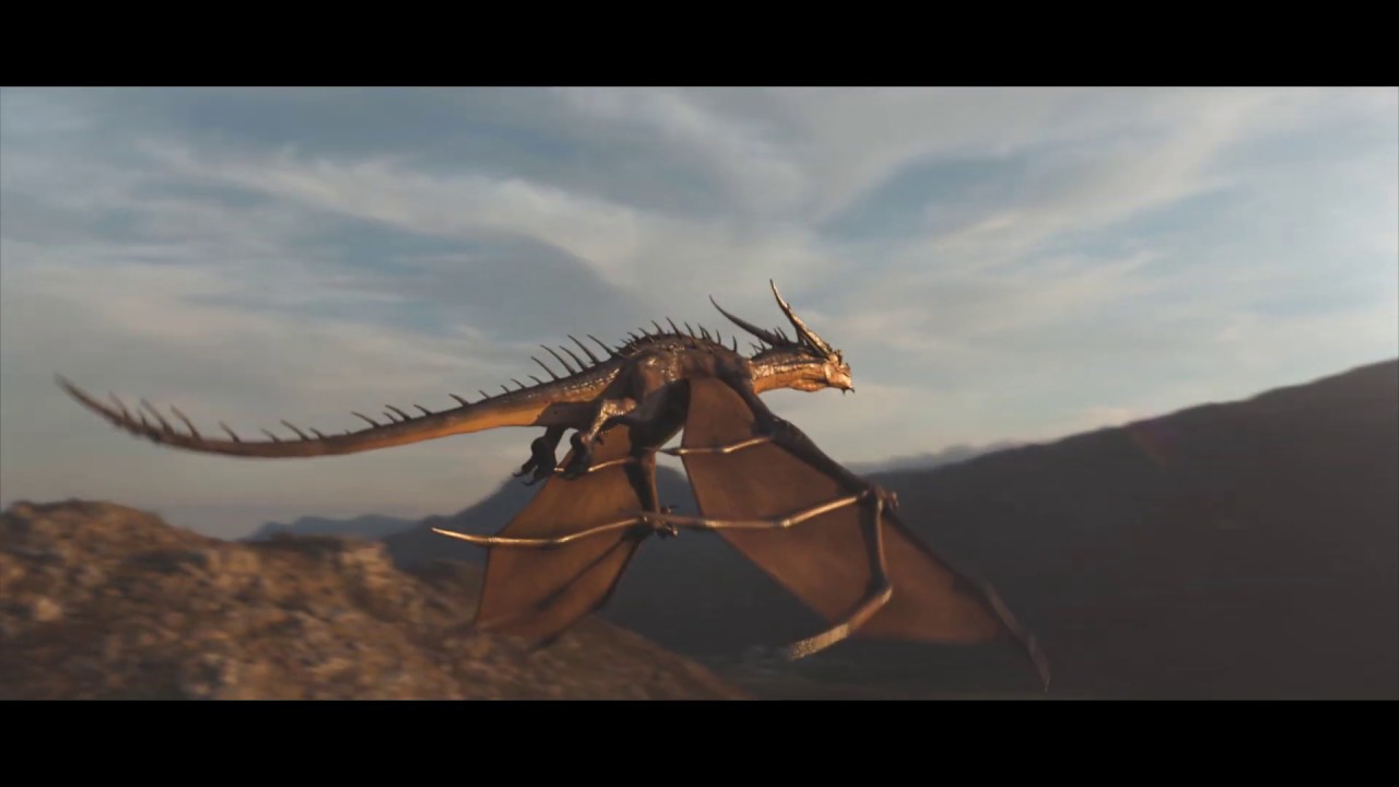 3D ANIMATION DRAGON SCENSE + COMPOSITING & SOUND DESIGN (3D MODEL ...