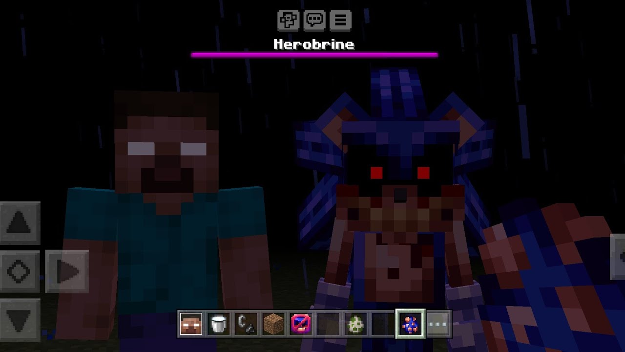 Sonic EXE and New Herobrine Scary mod for Minecraft PE - YouTube