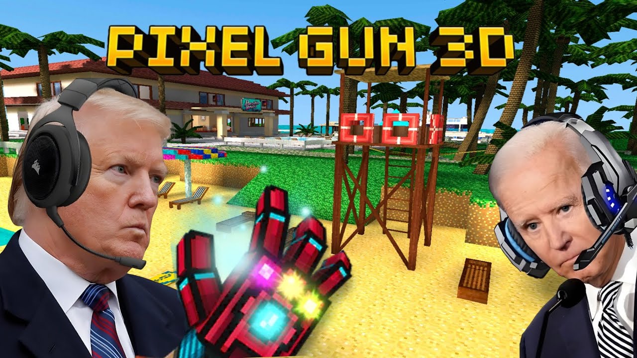Presidents play Pixel Gun 3D (part 2) - YouTube
